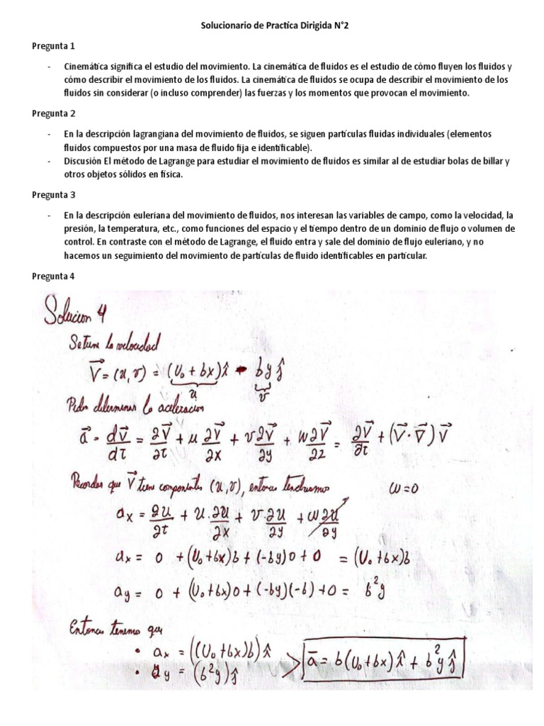 Solucionario de Practica Dirigida N°3 - MF | Descargar gratis PDF | Medida de presión | Mecánica ...