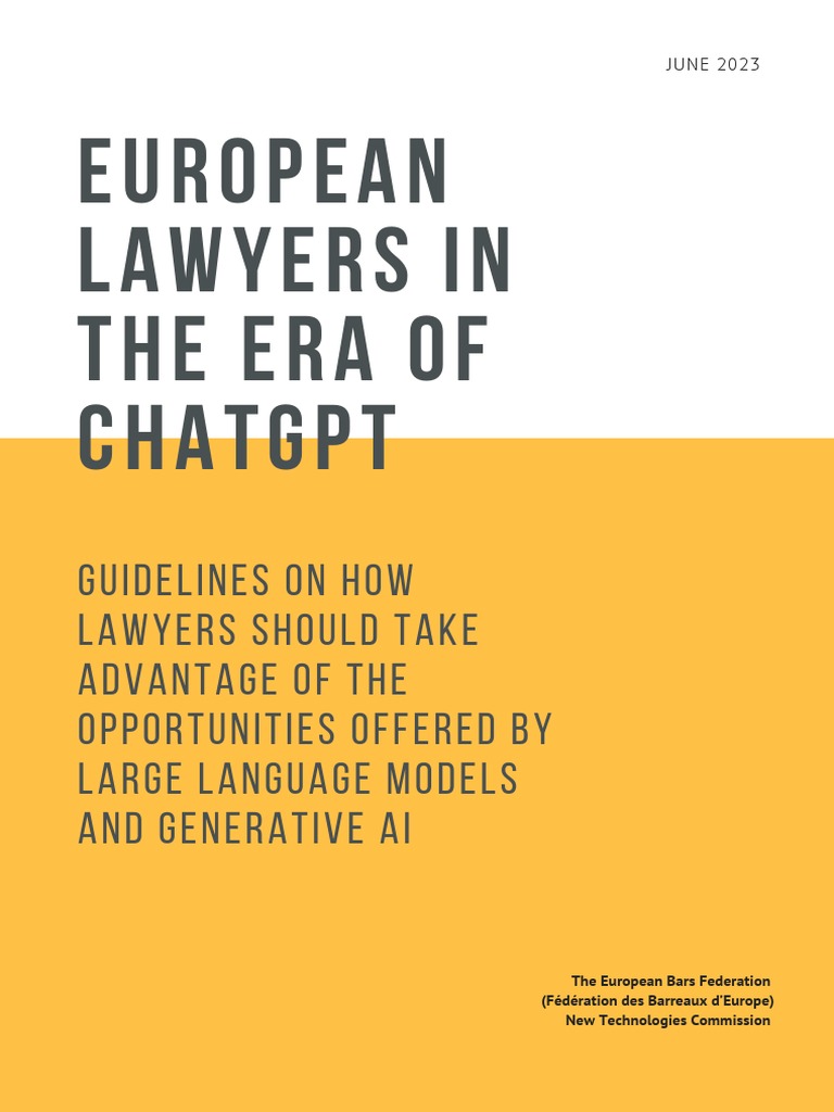 Chatgpt Fbe Guidelines Lawyers | Download Free PDF | Artificial ...
