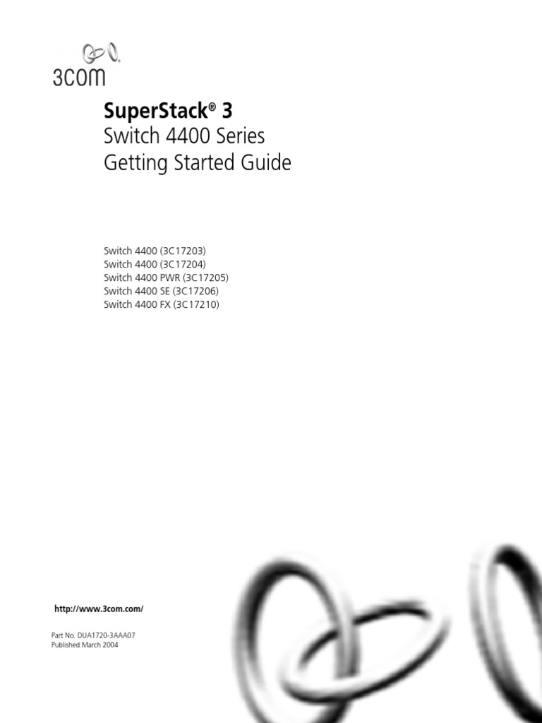 Manual 3com SuperStack 3 4400 ( | PDF | Network Switch | Command Line Interface