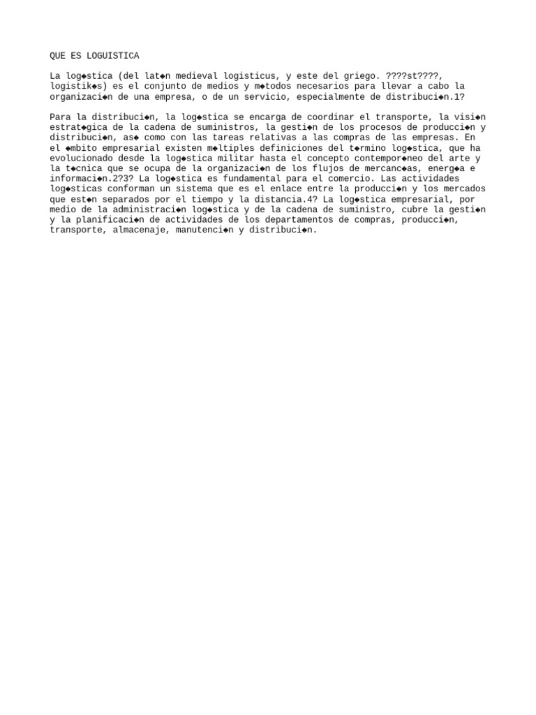 Definición y Funciones de la Logística | PDF | Finanzas y dinero