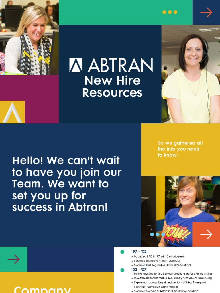 Welcome To Abtran - Onsite Training | PDF | Employment | Outsourcing
