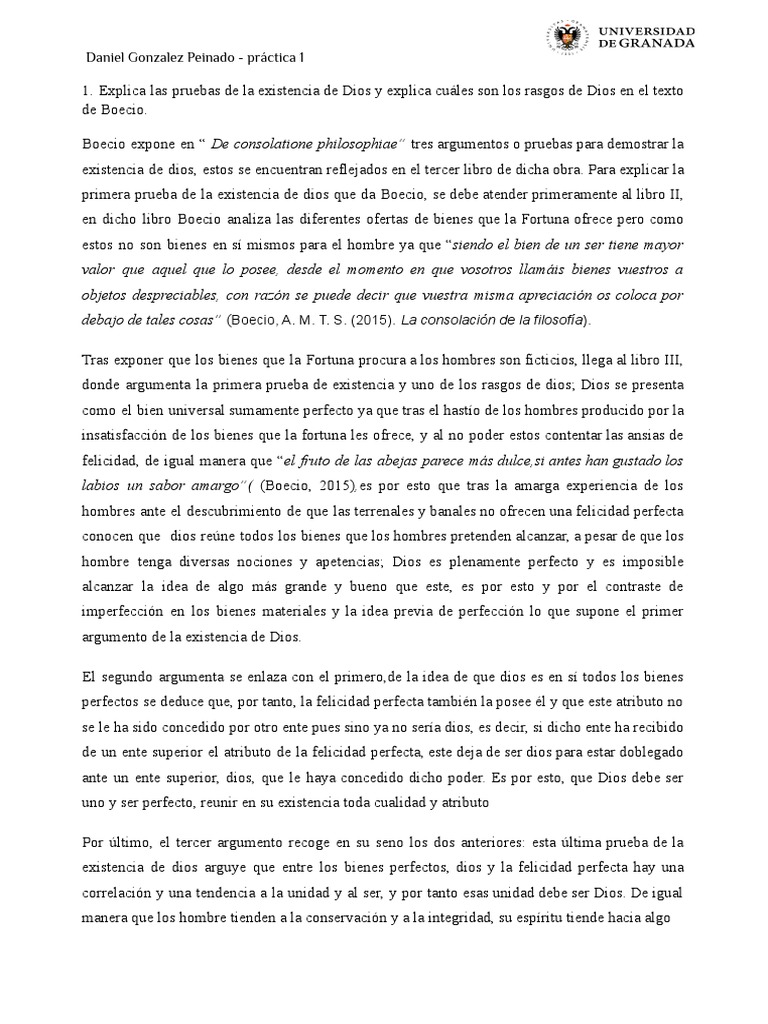 Practica Kant | PDF | Existencia de dios | Dios