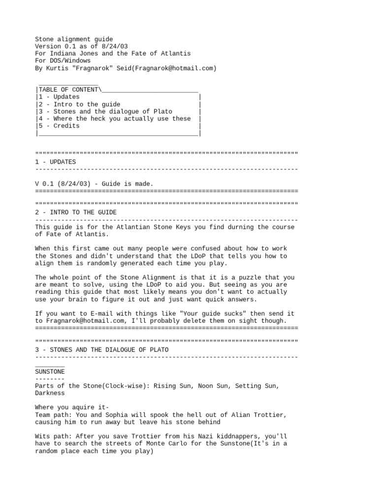 Stone Alignment Guide | PDF