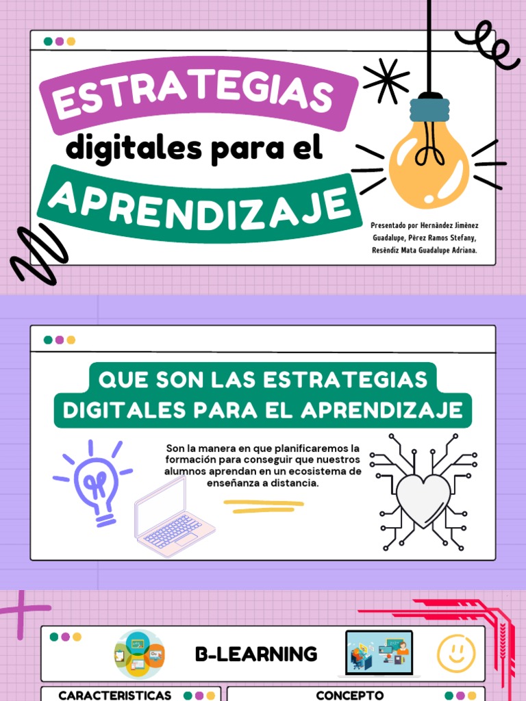 Estrategias Digitales Para El Aprendizaje | PDF | Aprendizaje | Enseñando
