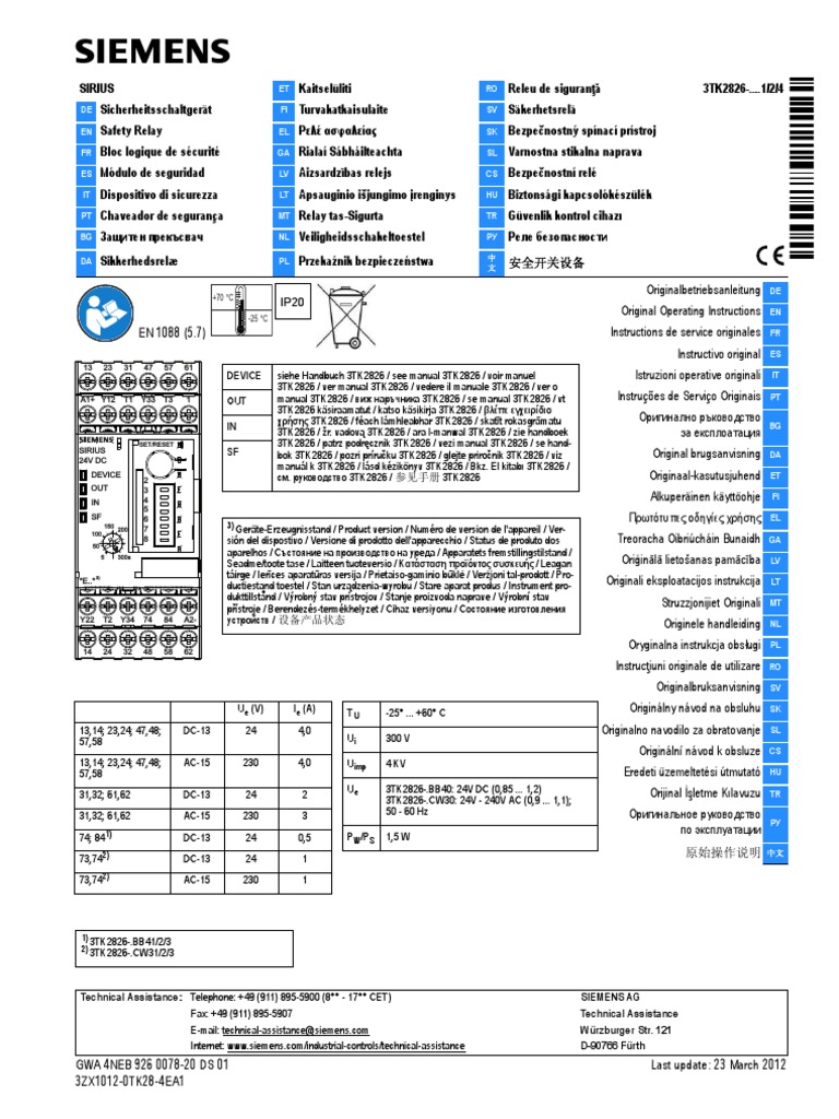 Sirius 3tk2826 Serie | PDF