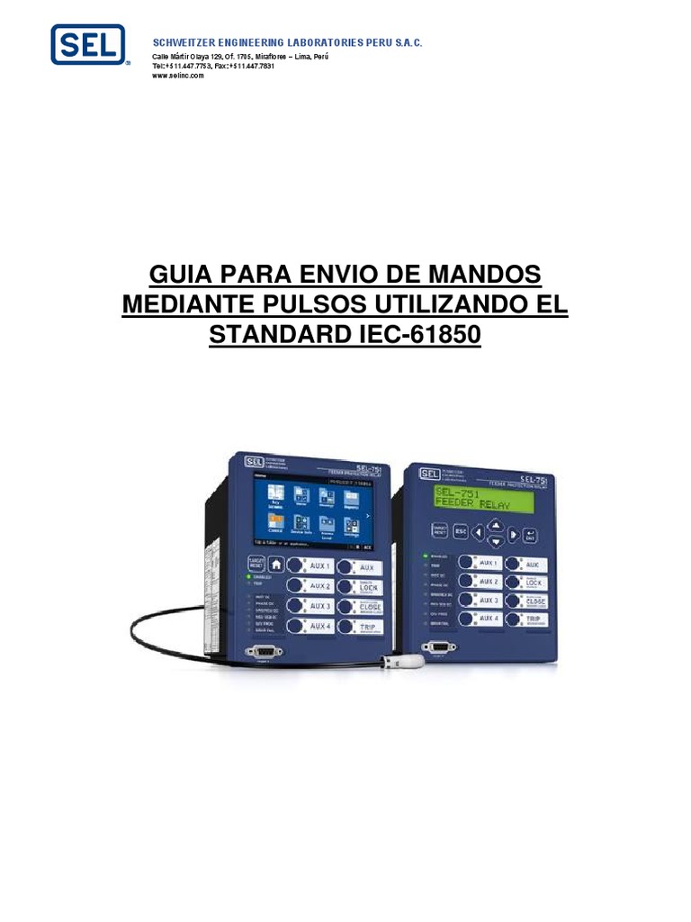 Guía de Mandos IEC-61850 con SEL-751 | PDF | Poco | Arquitectura de ...