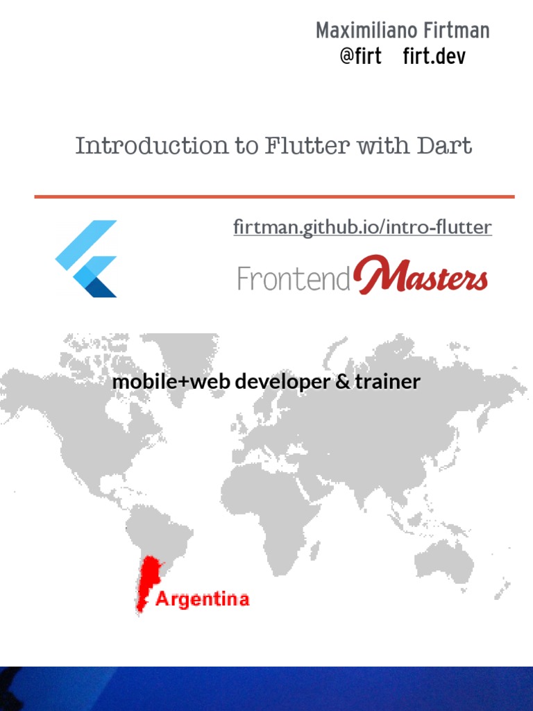 Flutter Slides | PDF | Cross Platform Software | Systems Engineering
