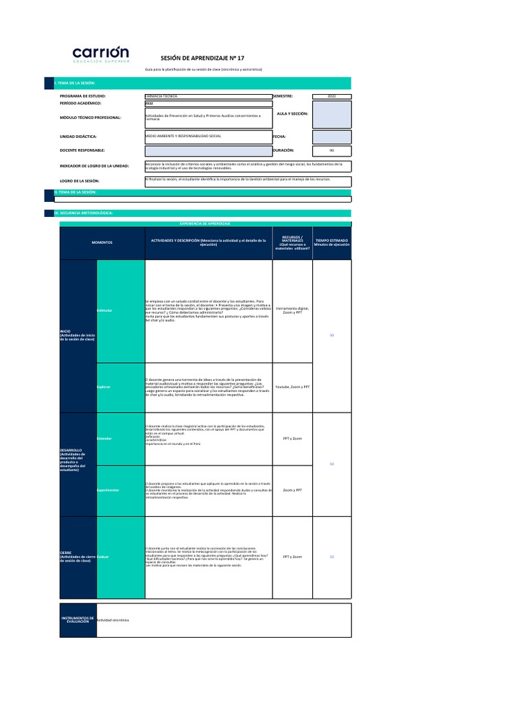 V2104 Sesion 17 - Introduccion Carrion | PDF | Maestros | Cognición