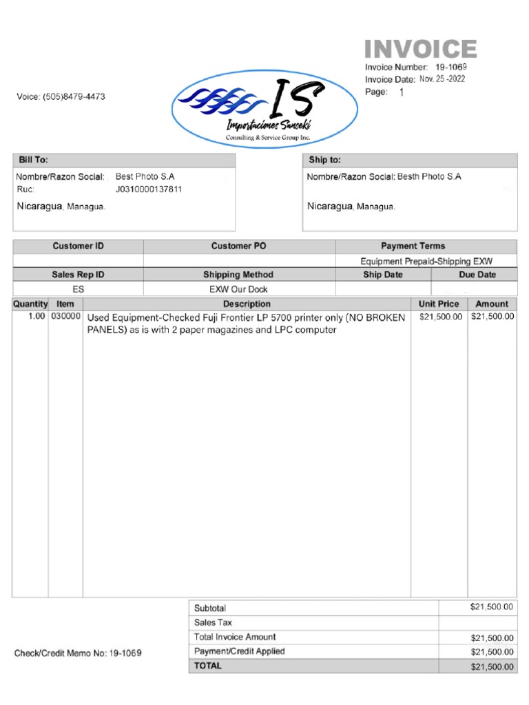 Proforma 570-1 | PDF