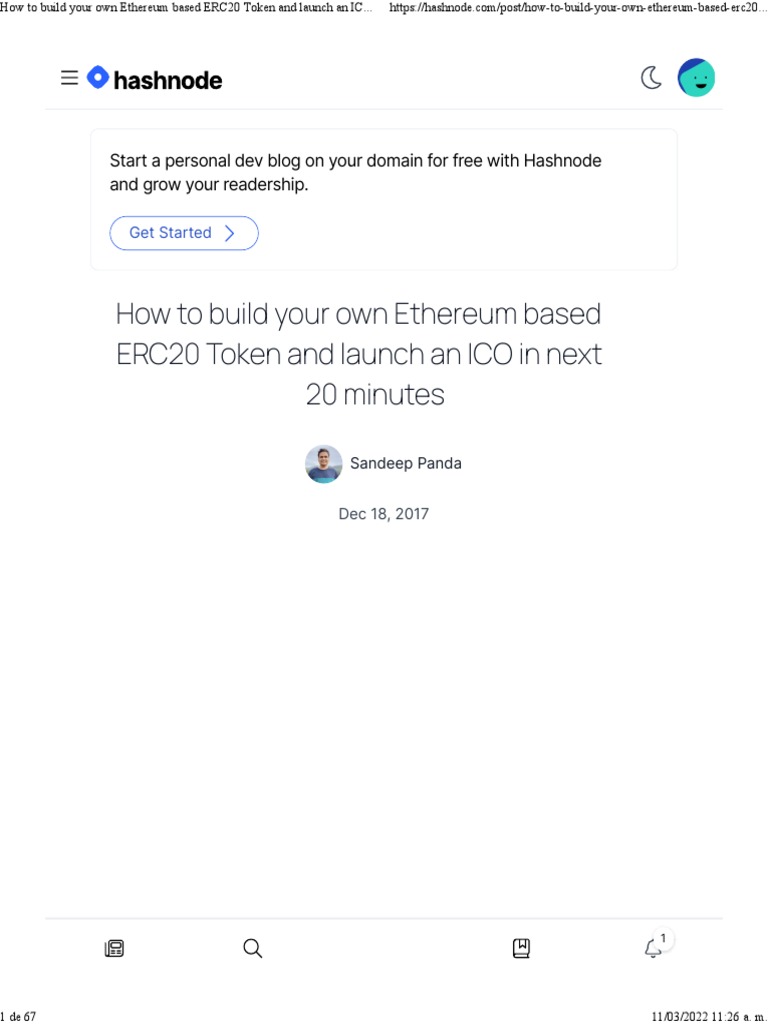 How To Build Your Own Ethereum Based ERC20 Token and Launch An ICO in ...