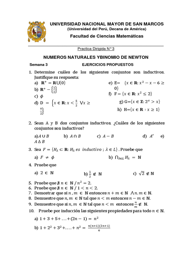 Practica 3 | PDF | Número natural | Matemática Elemental
