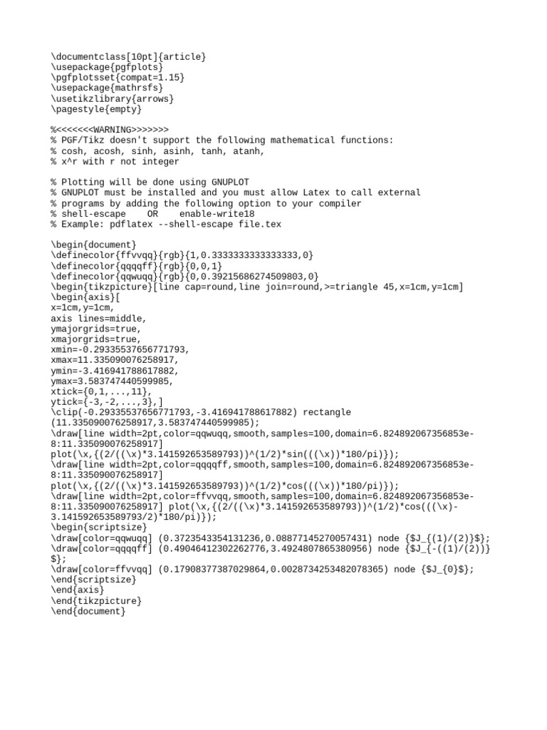LaTeX Graph Plotting Guide | PDF
