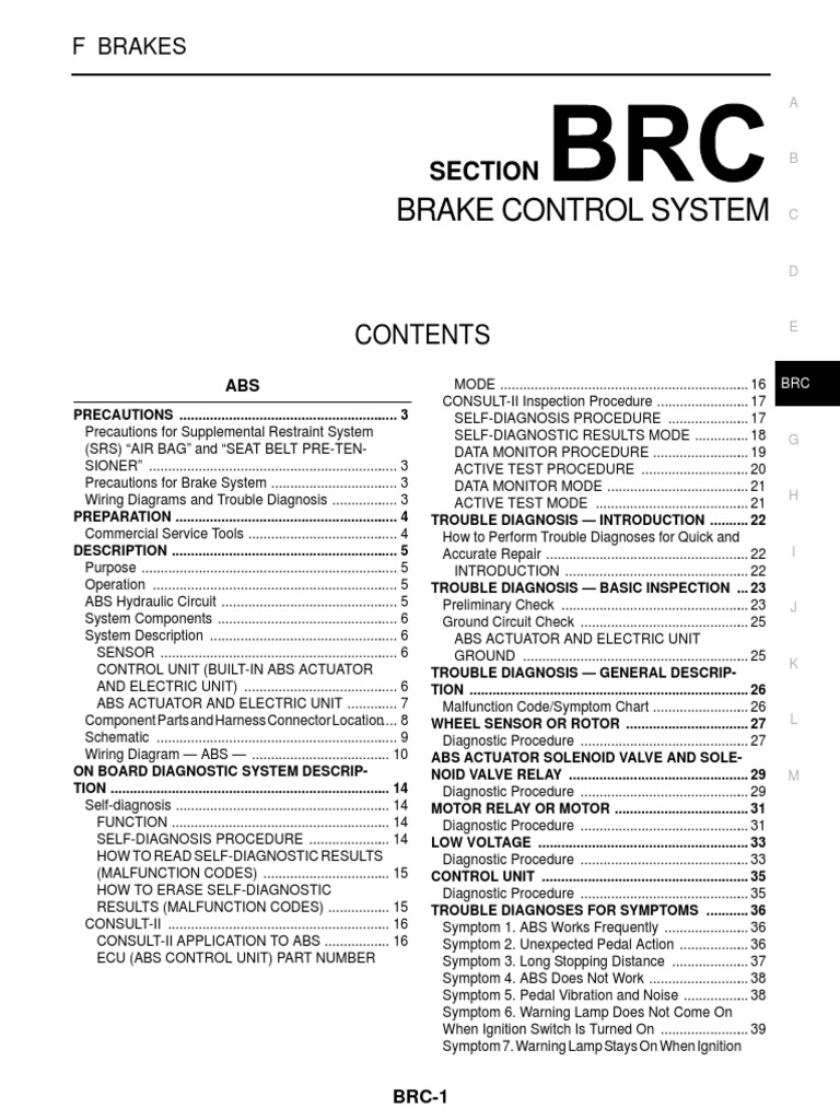 Brake Control System | PDF | Anti Lock Braking System | Airbag