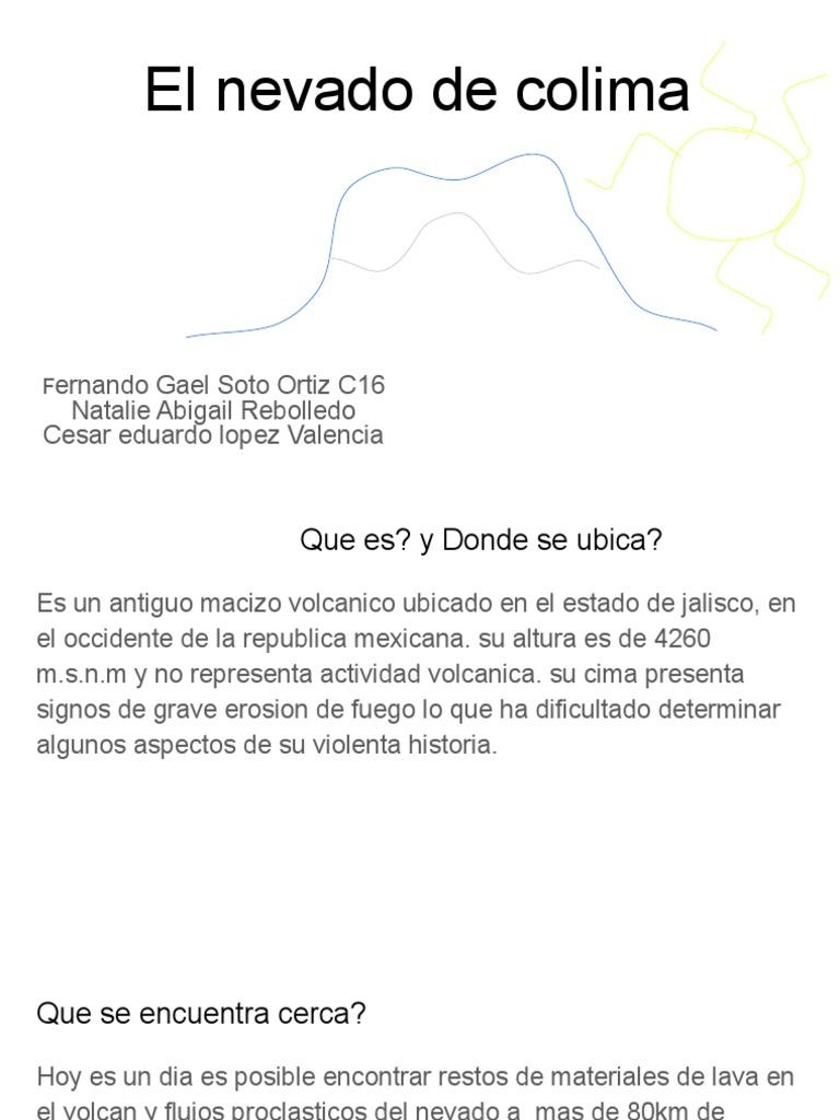 El Nevado de Colima | PDF