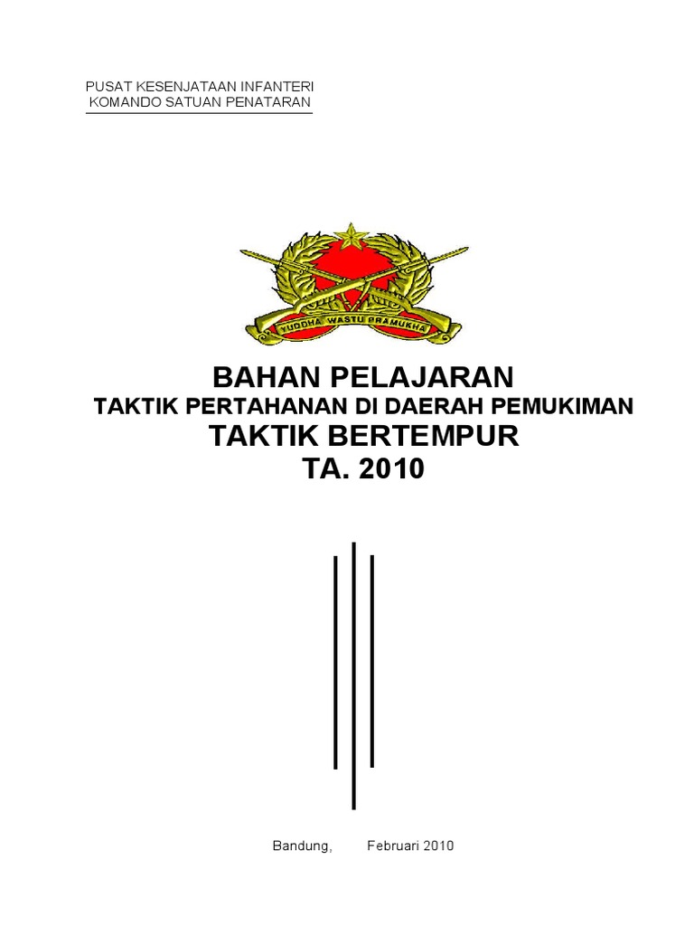 Pedoman Taktik Pertahanan | PDF
