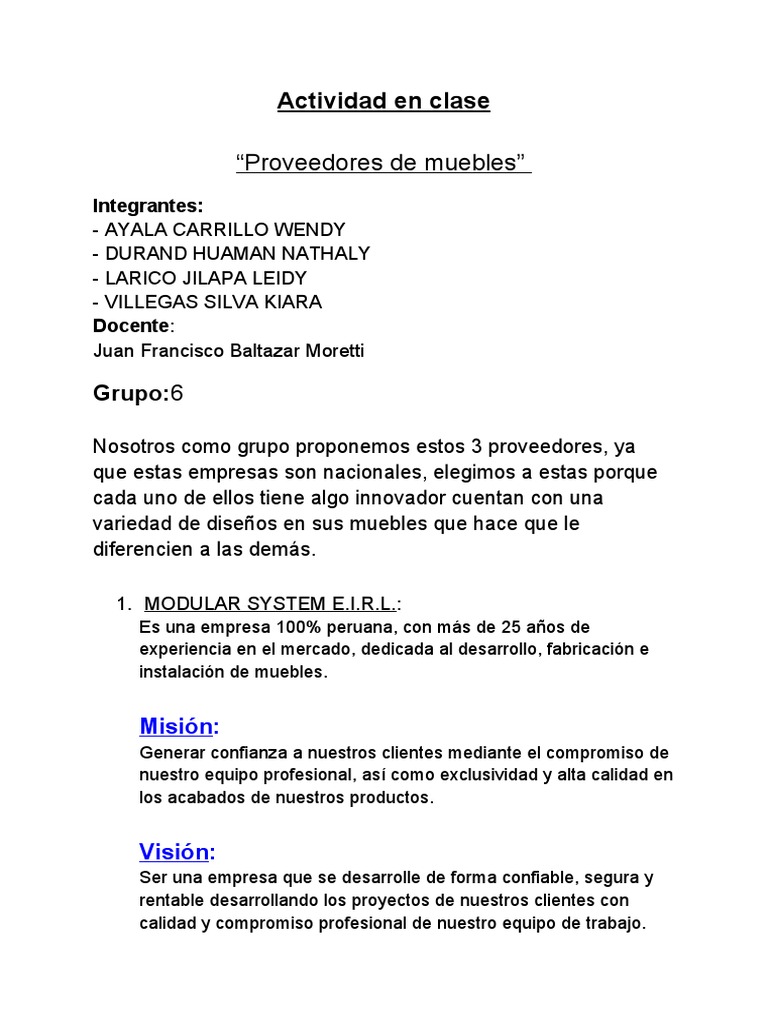 Actividad en Clase | PDF | Mercado (economía) | Business