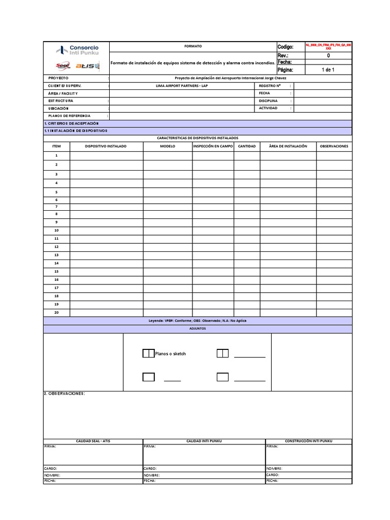 Formato de Liberación de Instalación de Equipos Daci | PDF | Informática