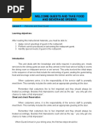 Lesson 2 - Handling Housekeeping Requests | PDF | Housekeeping | Home