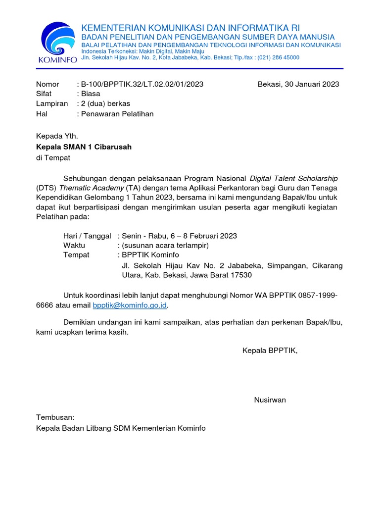 Tugas 1 Membuat Surat Tujuan Mail Merge Doc - Moh Nasir | PDF Tugas 1 Membuat Surat Tujuan Mail Merge Doc - Moh Nasir | PDF