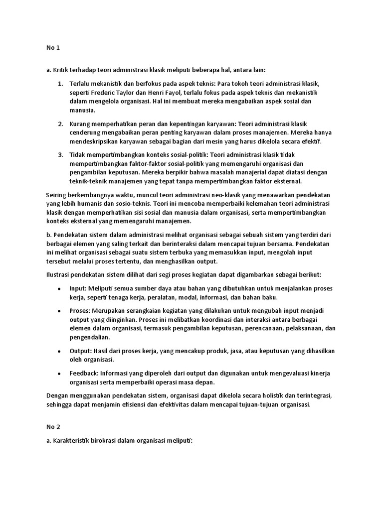 TMK 2 Pengantar Ilmu Administrasi | PDF