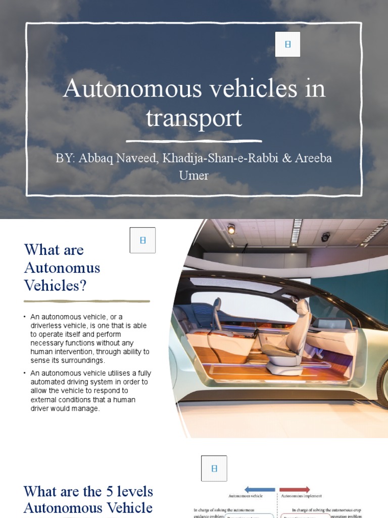 Autonomous Vehicles | PDF | Automation | Vehicle Technology