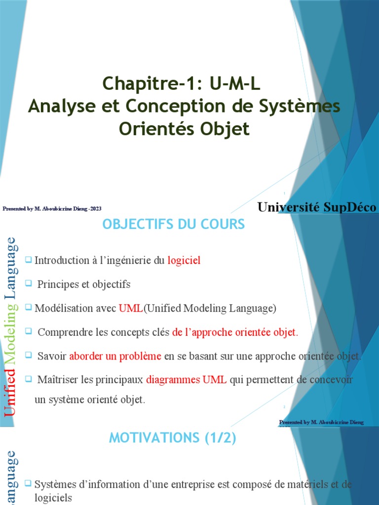 Chapitre-1 UML | PDF | Développement de logiciel | Programmation orientée objet