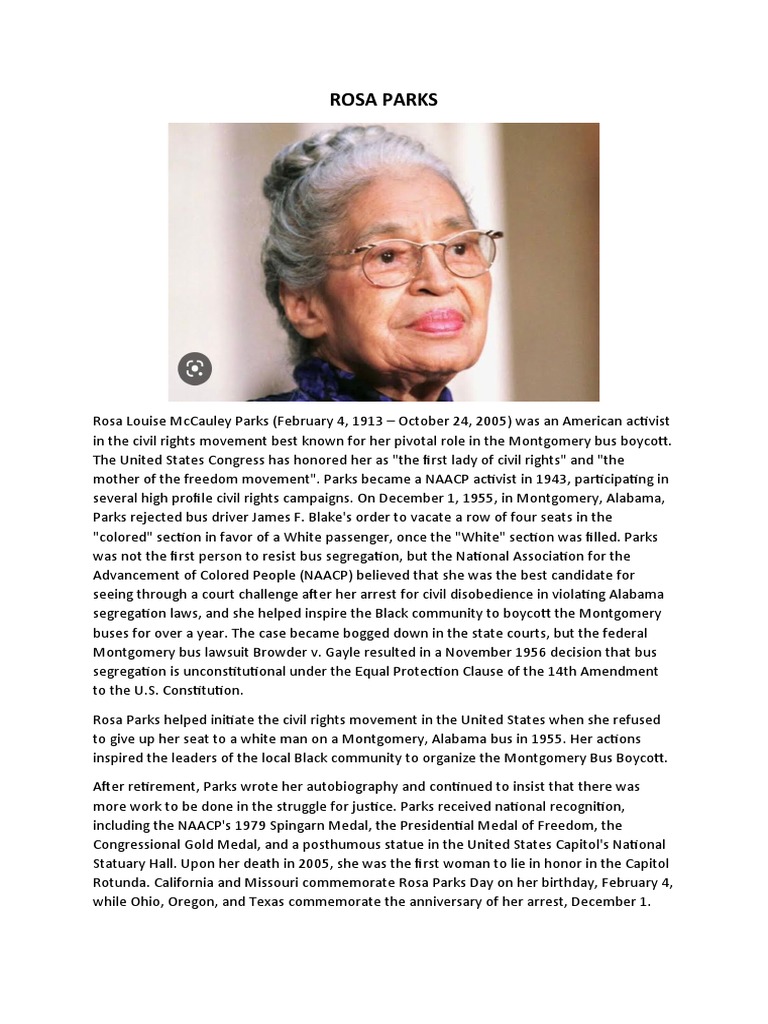 Rosa Parks | PDF