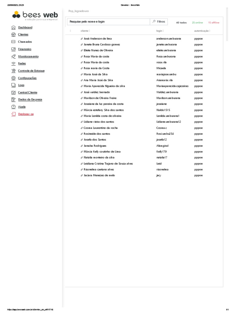 Servidor - BeesWeb2 | PDF | Redes de computadores | Informática