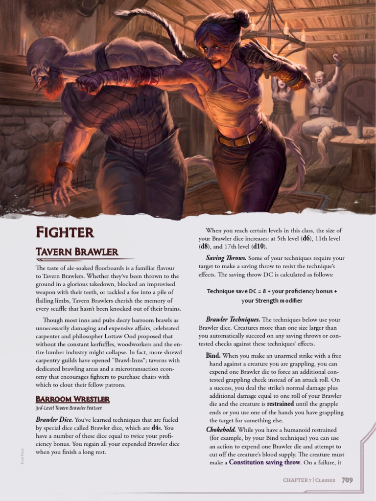 Tavern Brawler Fighter (DND) | Download Free PDF | Combat Sports ...