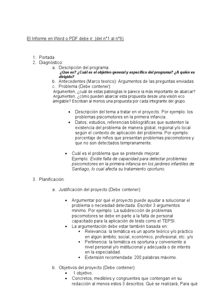 Instructivo para La Elaboracion WORD | PDF