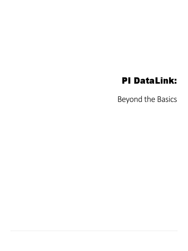 PI DataLink Beyond Workbook - v2 | PDF | Microsoft Excel | Computing