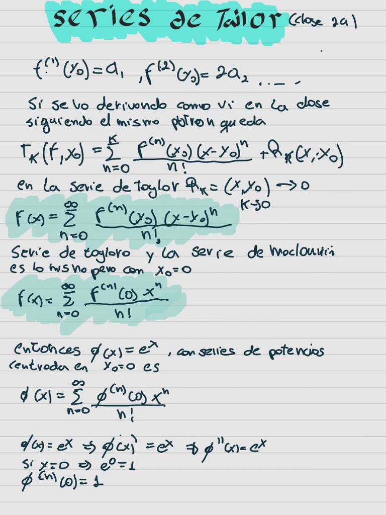 Series de Taylor | PDF