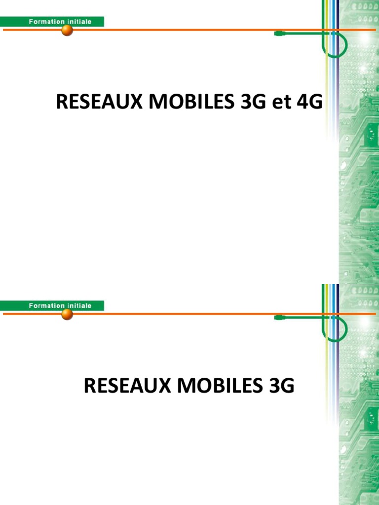 Réseaux Mobiles 3G et 4G : FDD/TDD et CDMA | PDF | Accès haut débit par ...