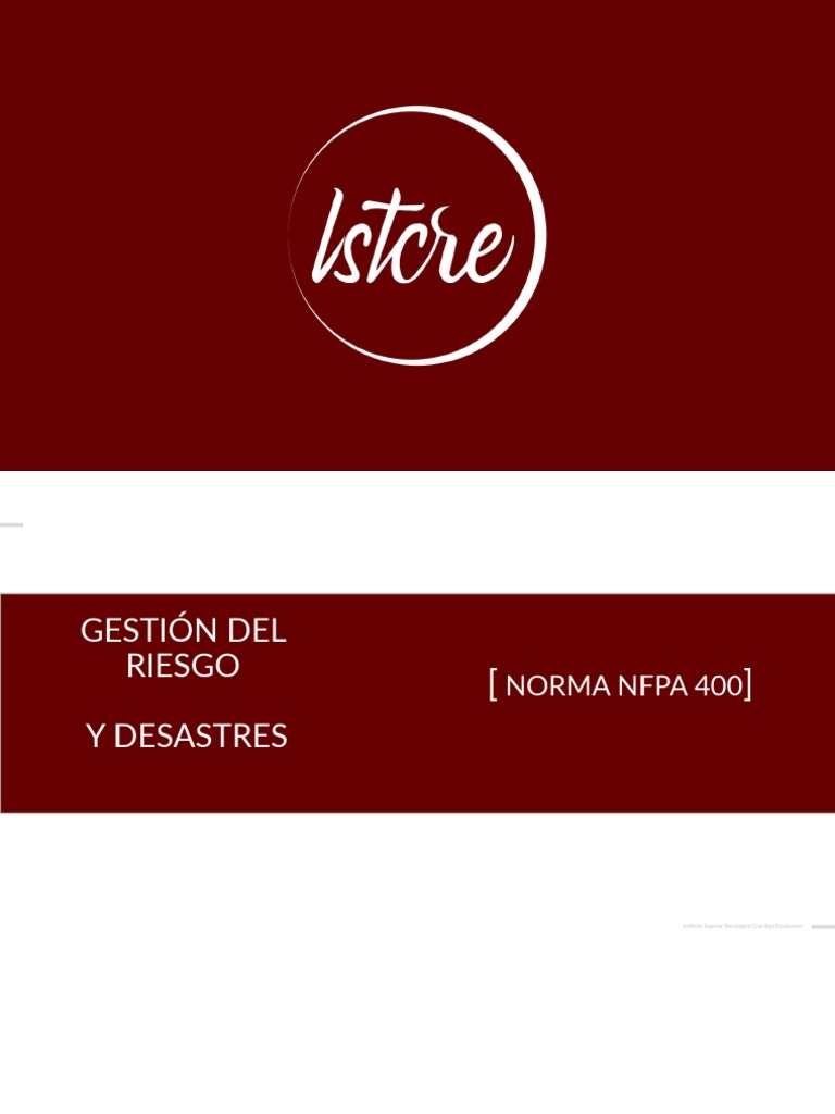 Norma NFPA 400: Gestión de Materiales Peligrosos | PDF | Mercancías ...