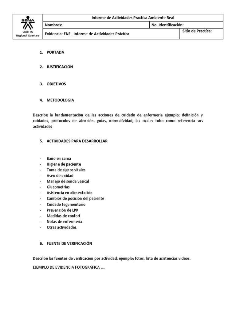 EJEMPLO DE INFORME | PDF