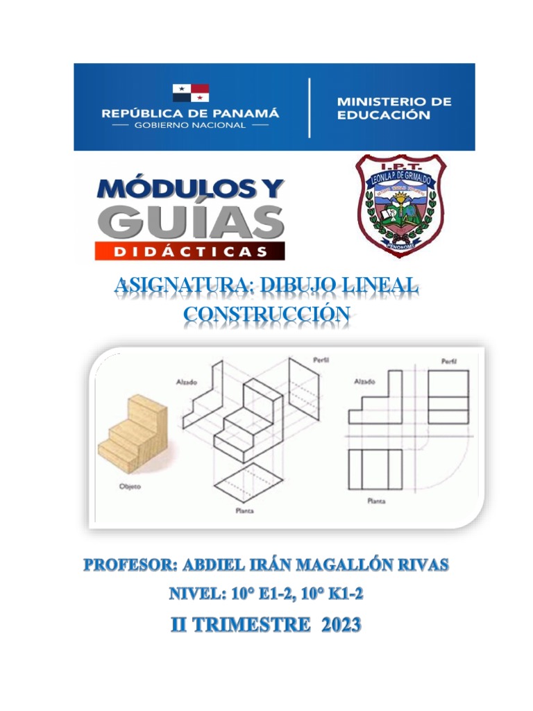 Guia - II Trim. 2023 ... Dibujo 1 Lineal | PDF | Geometria plana) | Dibujo