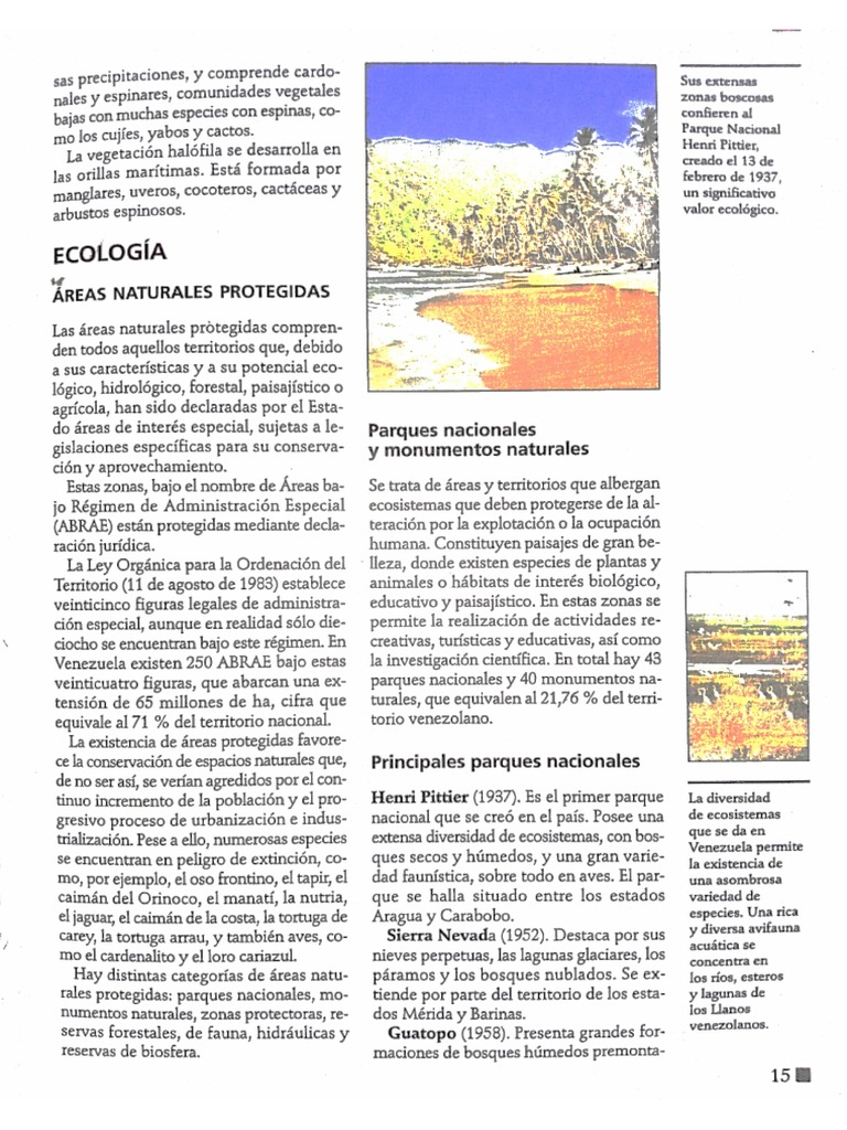 ECOLOGÍA de Vnzla (guía) | PDF ECOLOGÍA de Vnzla (guía) | PDF