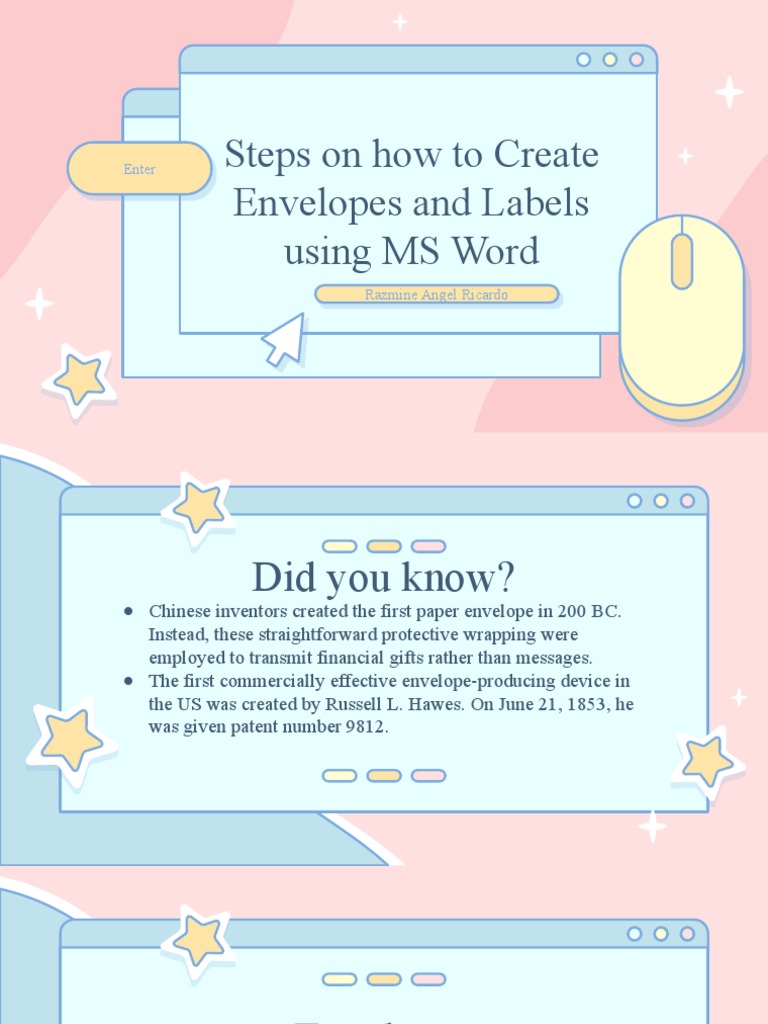 Creating Envelopes and Labels | PDF | Envelope | Microsoft Word