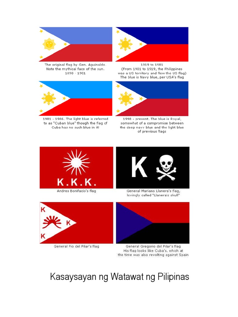 Kasaysayan NG Watawat NG Pilipinas | PDF