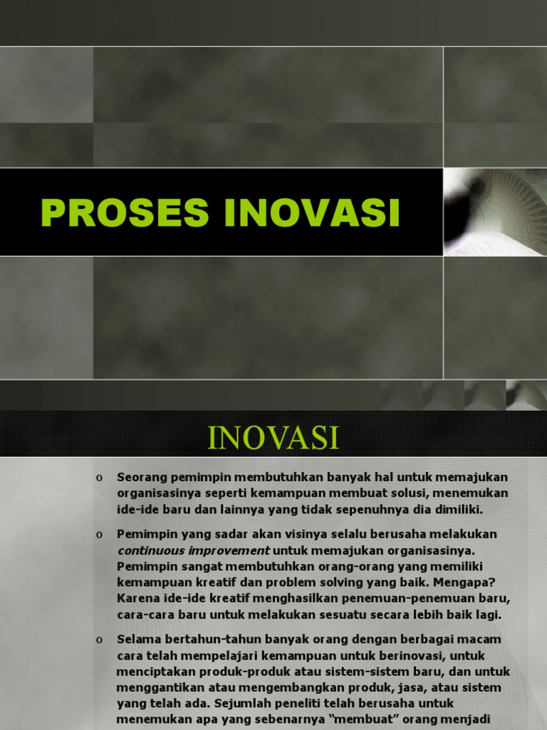 Proses Inovasi | PDF