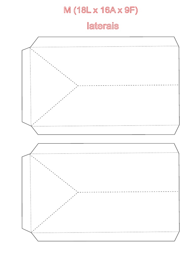 Molde Sacola M (Laterais) PDF | PDF