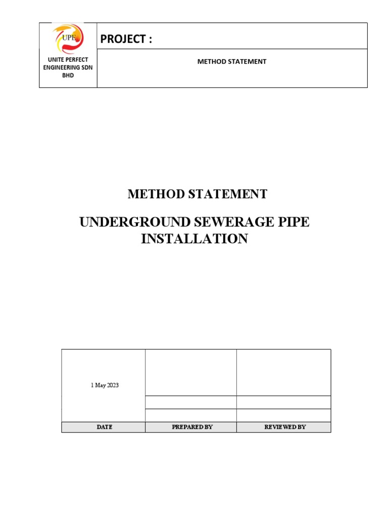 UPE MOS Jacking & Shaft | PDF | Sanitary Sewer | Sewerage