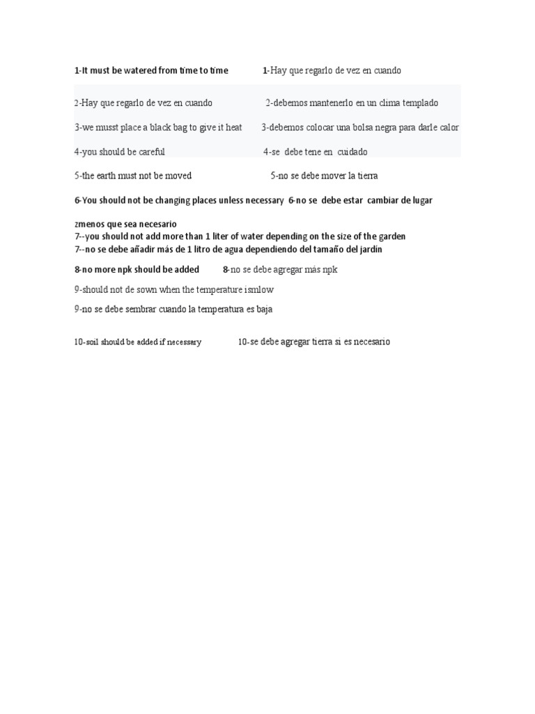 Oraciones Con Should y Must | PDF