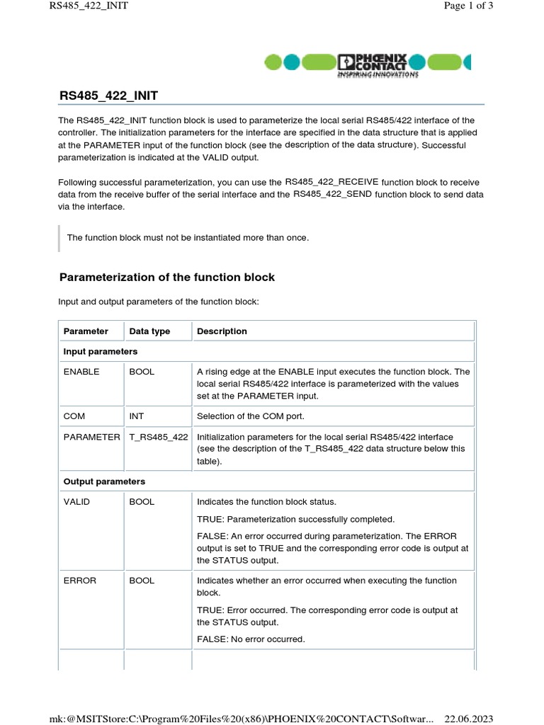 Rs485 422 Init Pdf Parameter Computer Programming Boolean Data Type
