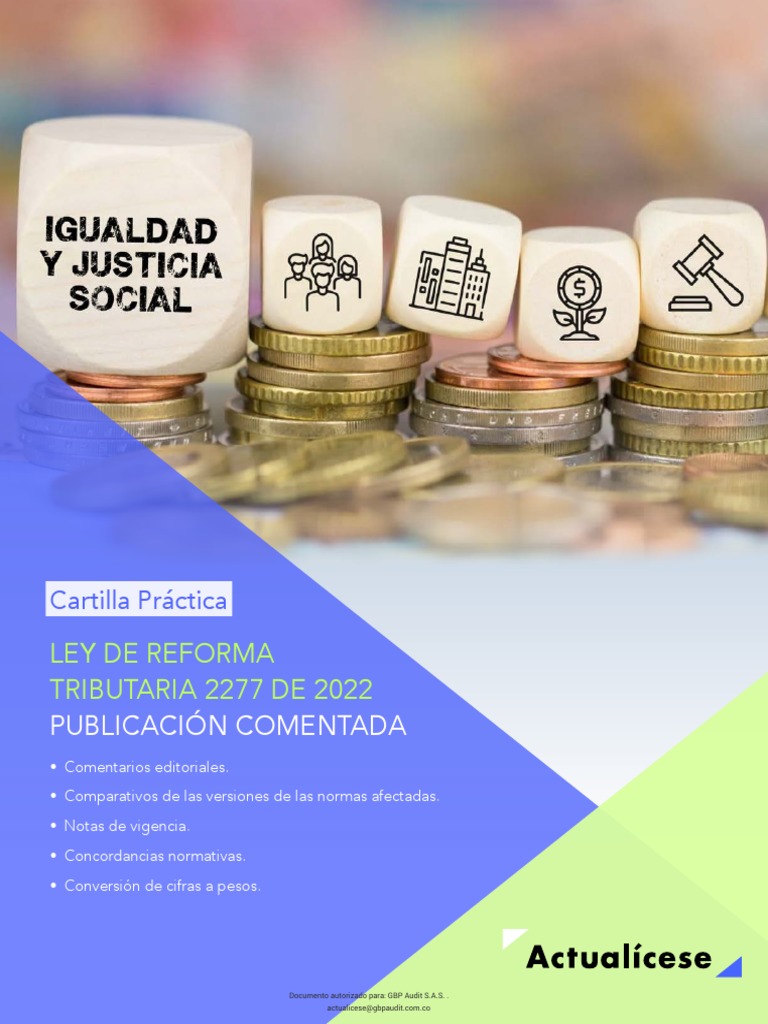 Ley 2277 de 2022: Análisis y Cambios | PDF | Impuestos | Impuesto sobre ...