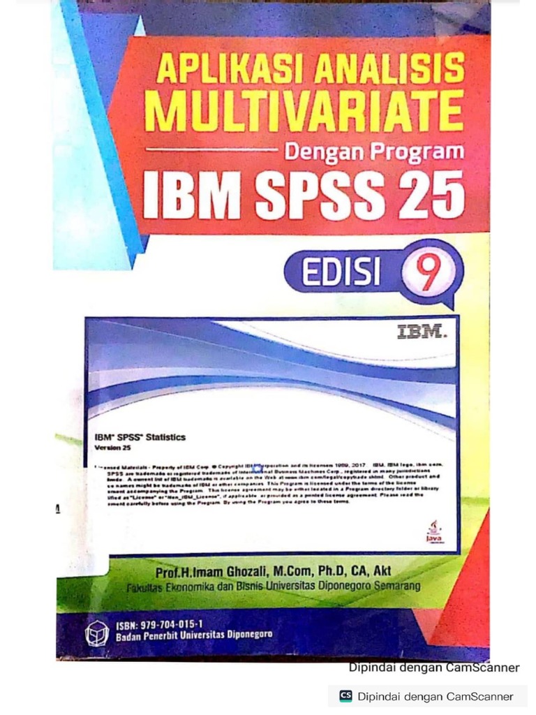 Cover Buku Acuan Ghozali 2018 | PDF