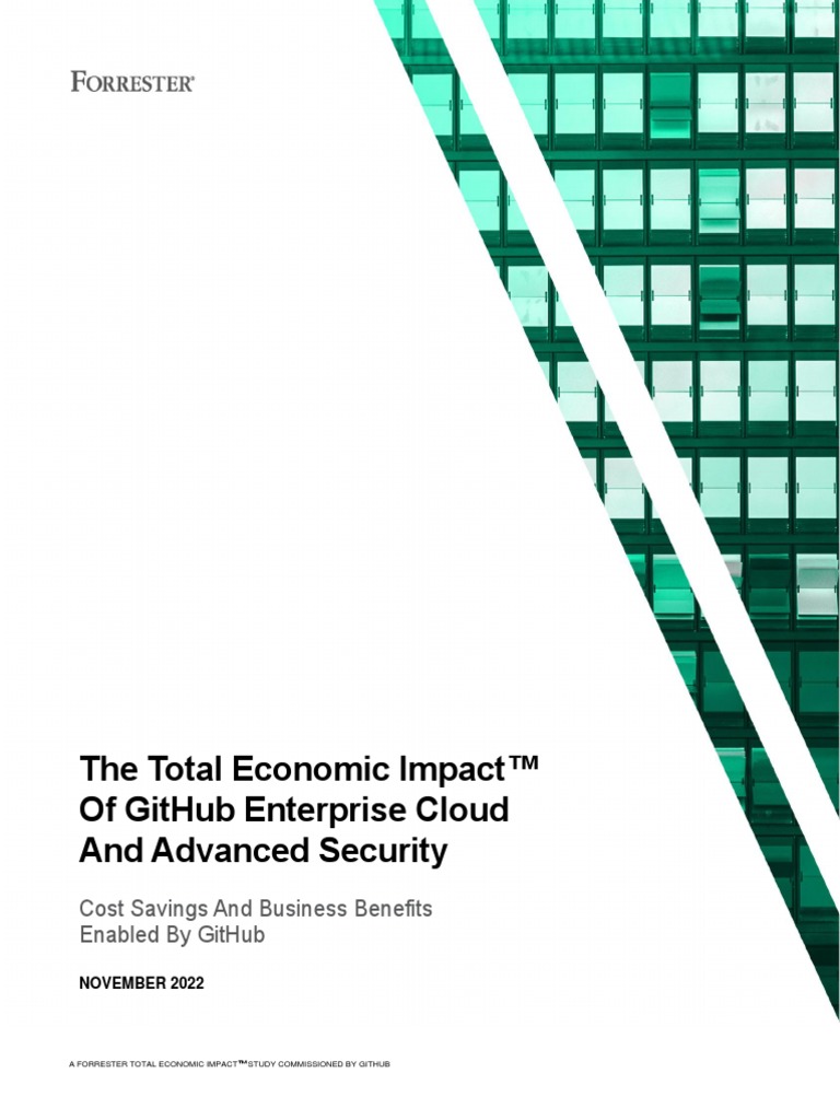 Forrester TEI GitHub 2022 | PDF | Cloud Computing | Security