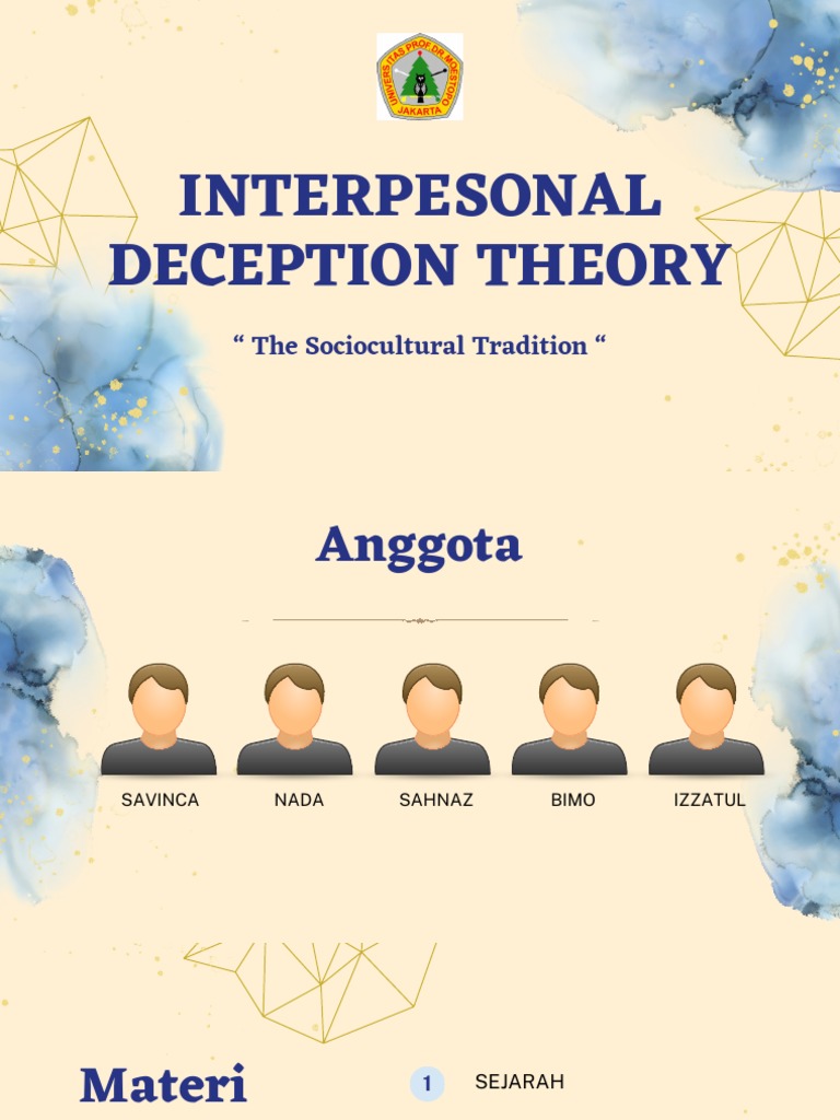 Interpersonal Deception Theory | PDF