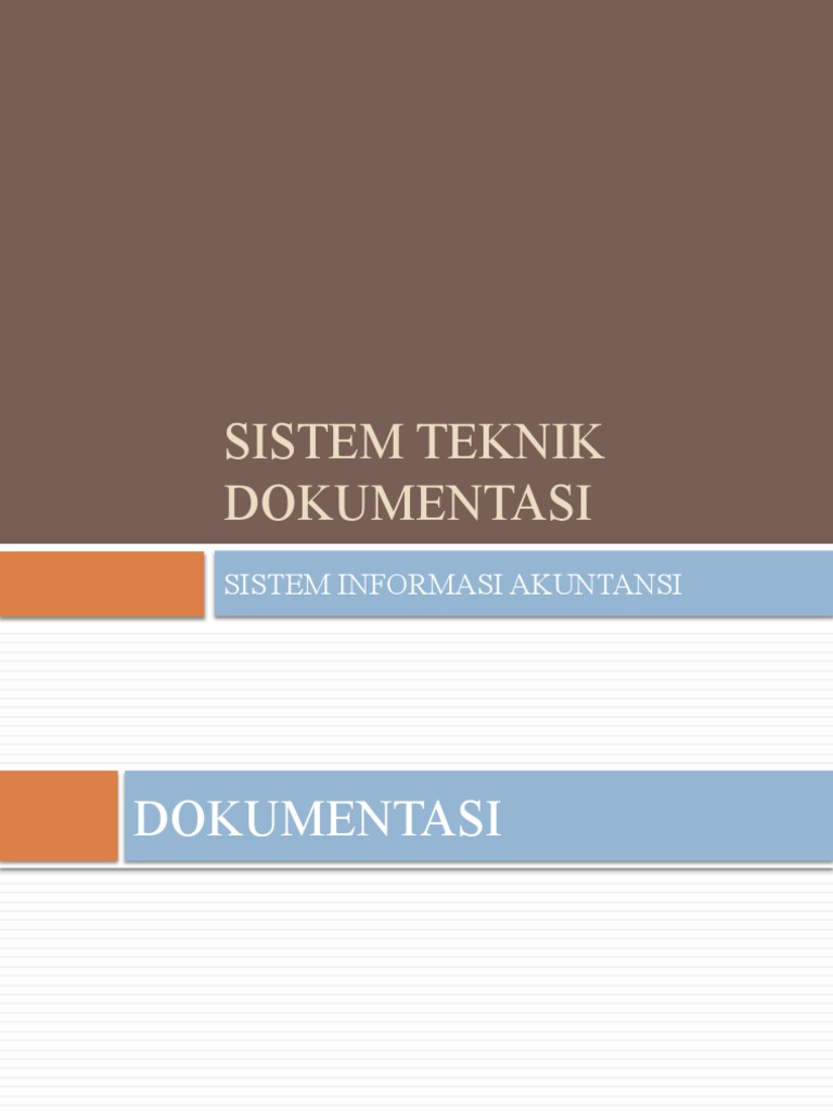 Sistem Teknik Dokumentasi | PDF | Visualization (Graphics) | Computer Science