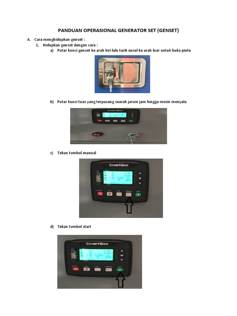 Panduan Operasional Generator Set | PDF | Pengelolaan Keuangan & Uang